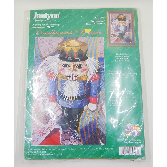 Janlynn | Office | Janlynn Christmas Nutcracker Needlepoint Floss Kit ...